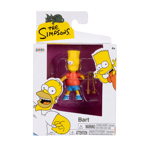 Bart w/ Slingshot- The Simpsons 2.5" Figure Wave 2 by Jakks Pacific