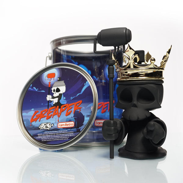 Greaper Black Death Version 8" Art Figure by Sket-One x IamRetro