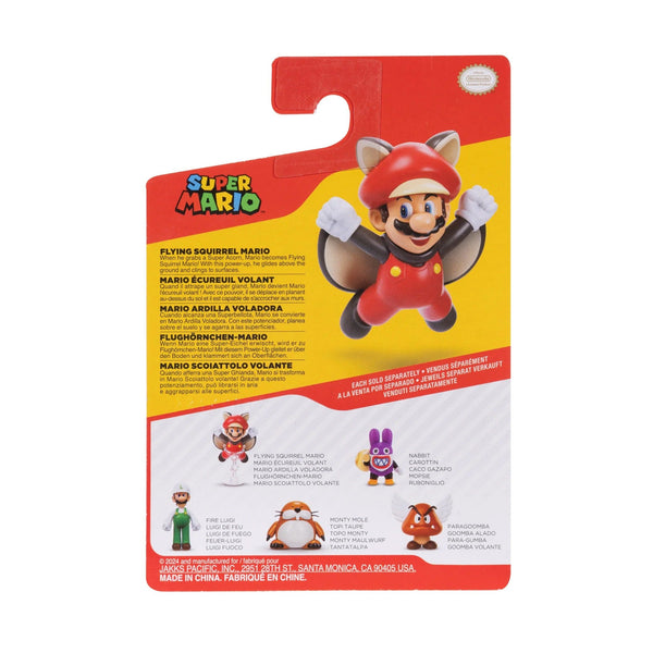Flying Squirrel Mario Wave 48 Super Mario Bros 2.5" Figure by Jakks Pa